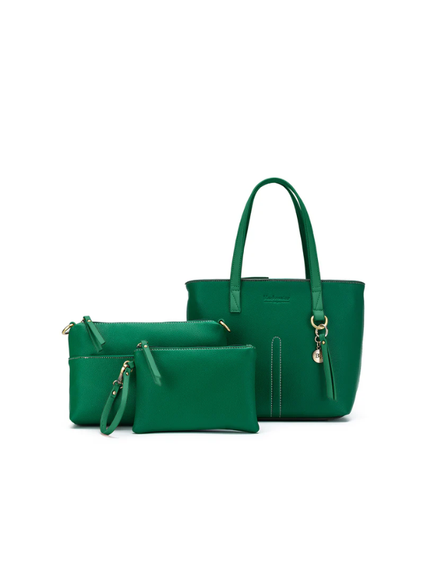 Black Caviar Designs Tara 3 Piece Handbag Set Green – Taylor Francis and Co