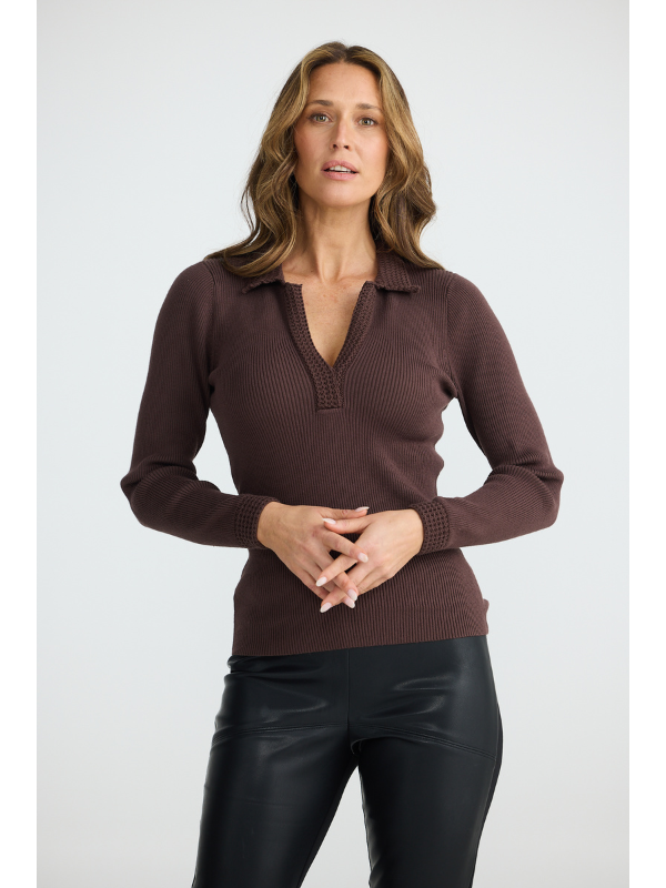 Brave + True Mimi Long Sleeve Top Dark Chocolate – Taylor Francis and Co