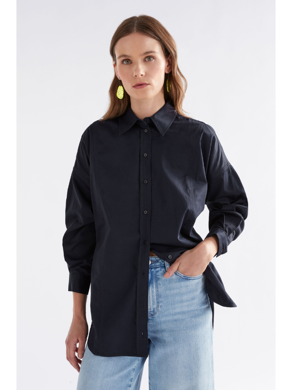 ELK the Label Tiga Shirt New Navy – Taylor Francis and Co