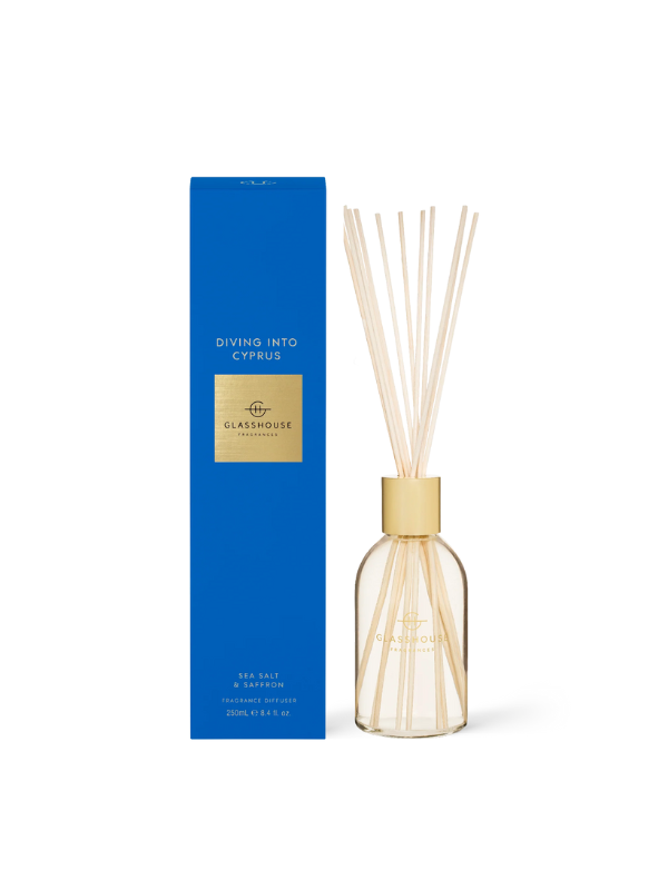Glasshouse Fragrances Diving into Cyprus Diffuser 250ml – Taylor Francis and Co