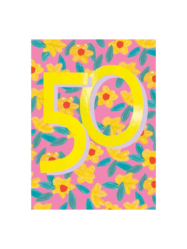 Stop The Clock Design 50 Card – Taylor Francis and Co