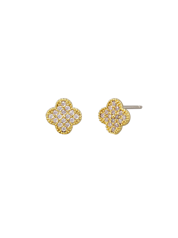 Tiger Tree Crystal Felice Earrings Gold – Taylor Francis and Co
