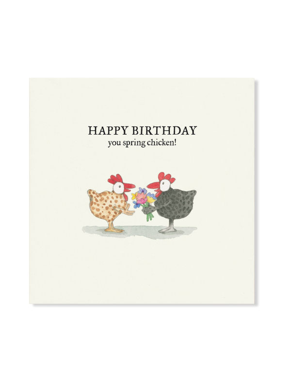 Twigseeds Happy Birthday You Spring Chicken Card – Taylor Francis and Co